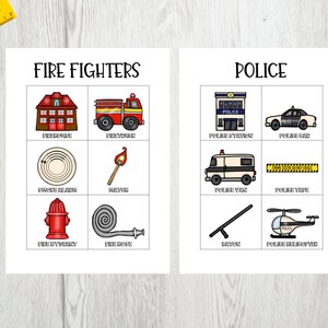 Emergency Helpers Visuals, Safety, Fire Fighter, Police, Visual Aid ...