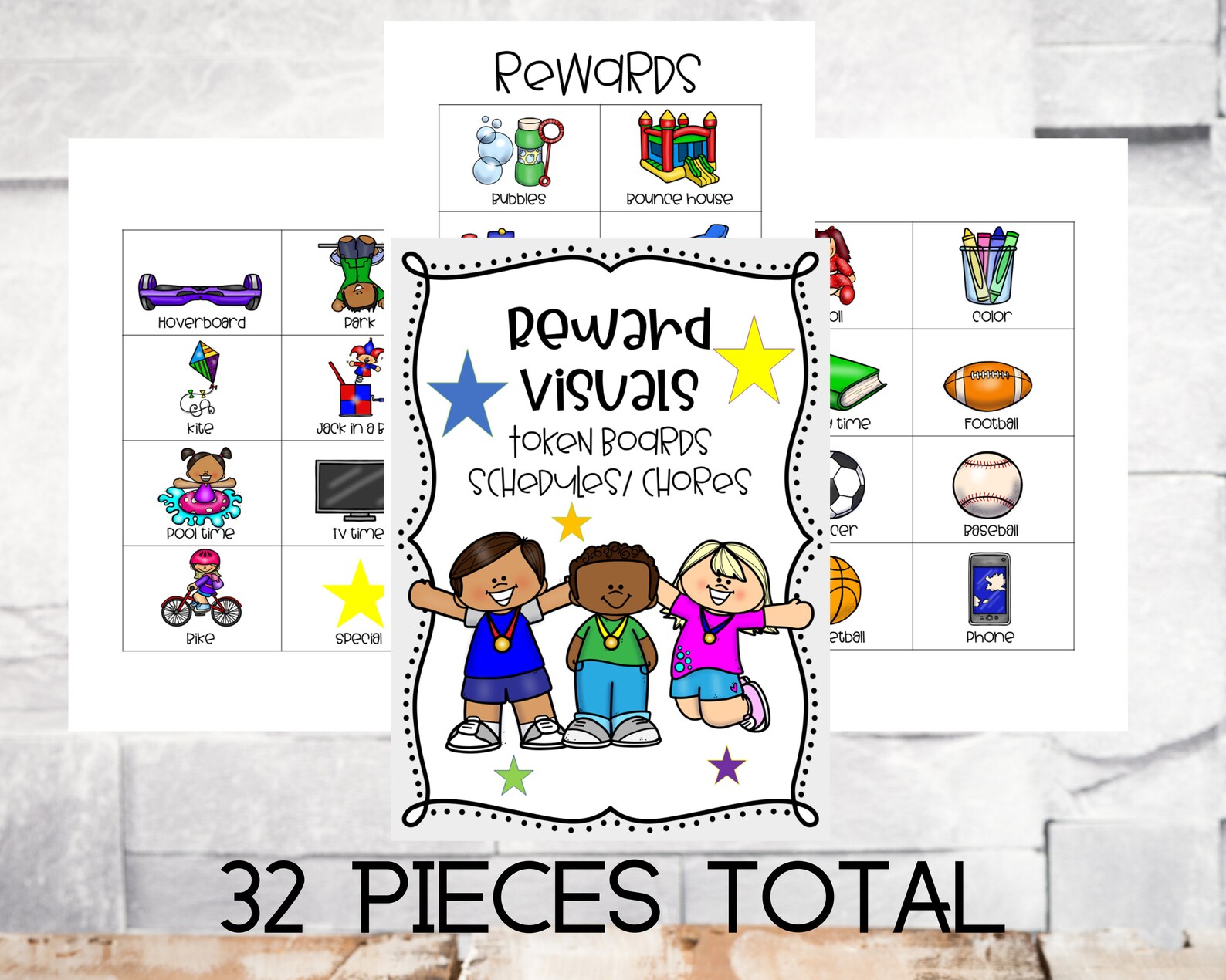 Reward Visuals for Token Boards, Behavior, Chores, Routines, Schedules ...