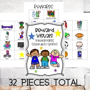 Reward Visuals for Token Boards, Behavior, Chores, Routines, Schedules ...