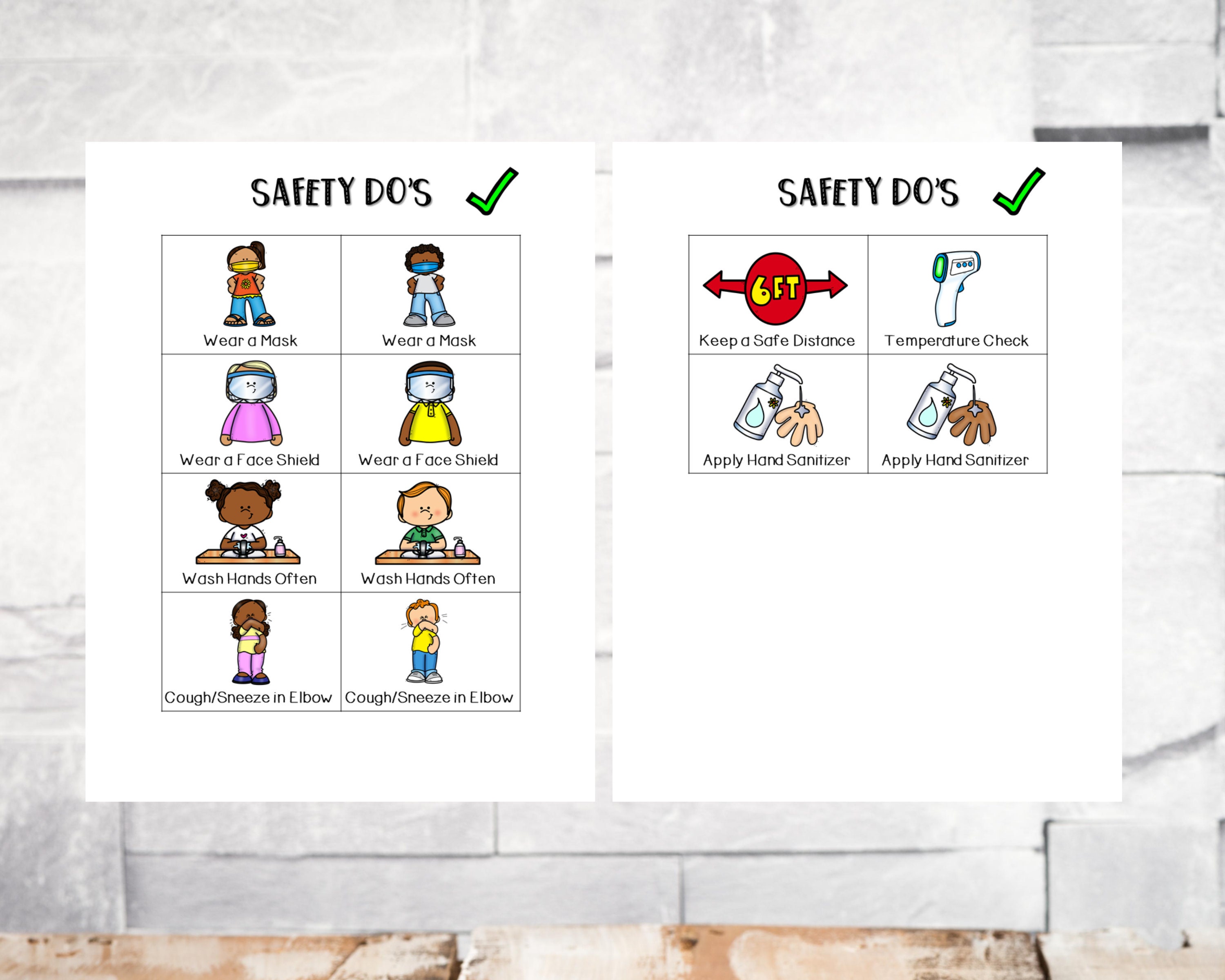 Health Safety Visuals, Masks, Hand Washing Visuals, Covid19, PECS ...