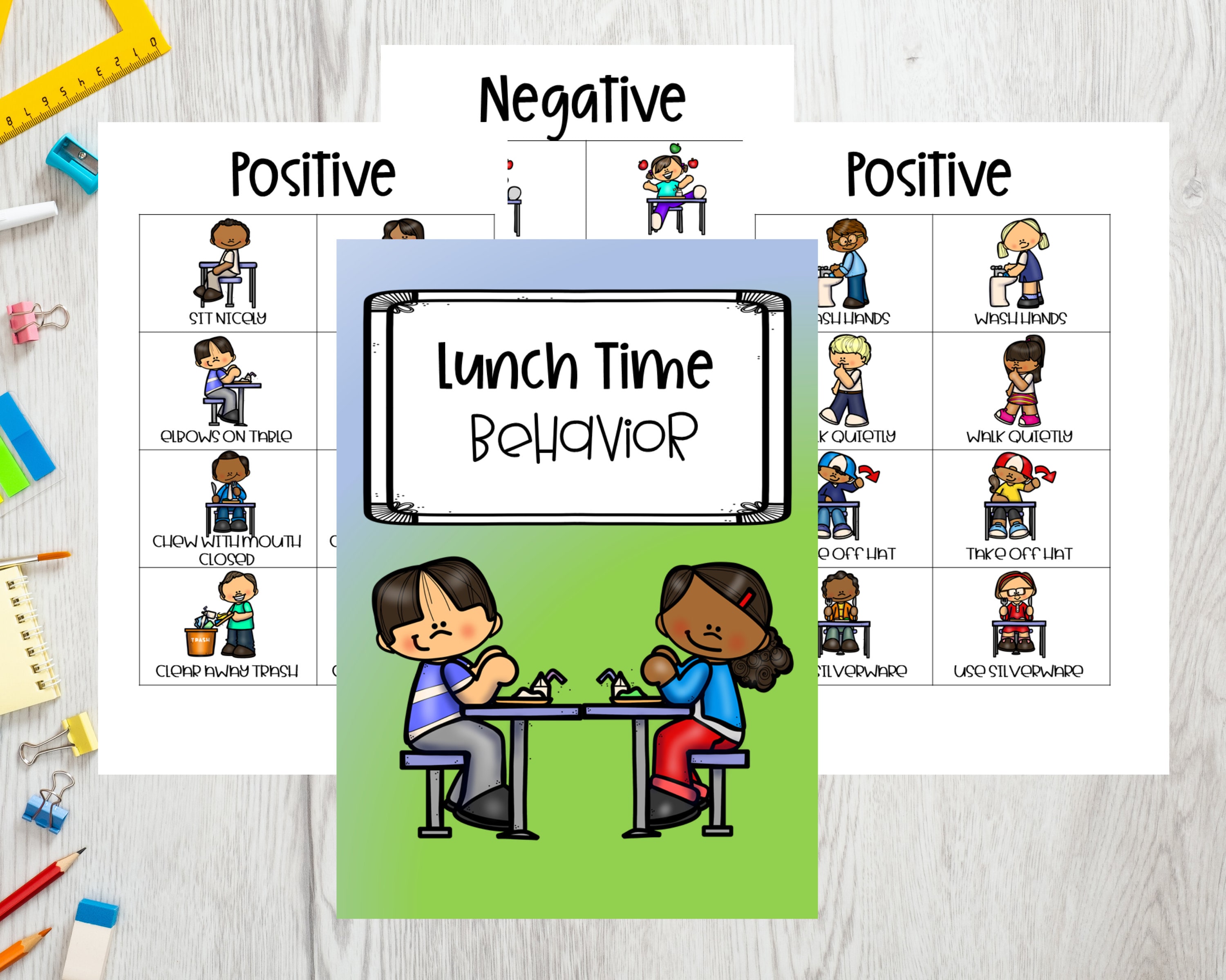 School Lunch Table Clip Art