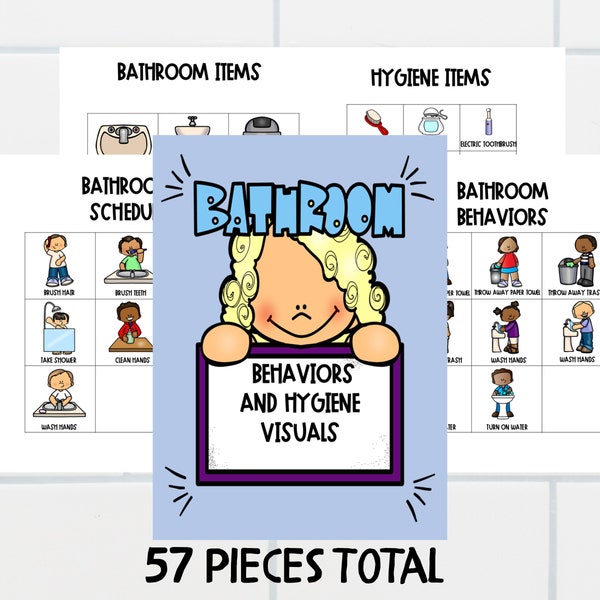 Bathroom Visual Schedule - Etsy