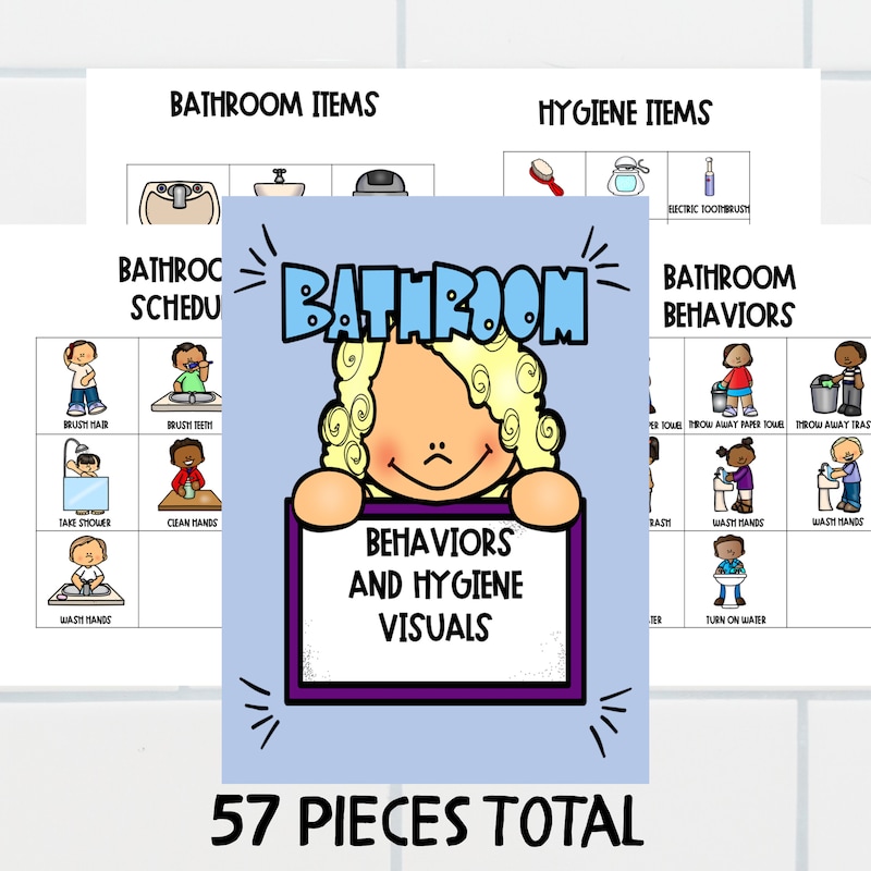 Bathroom Visual Schedule - Etsy
