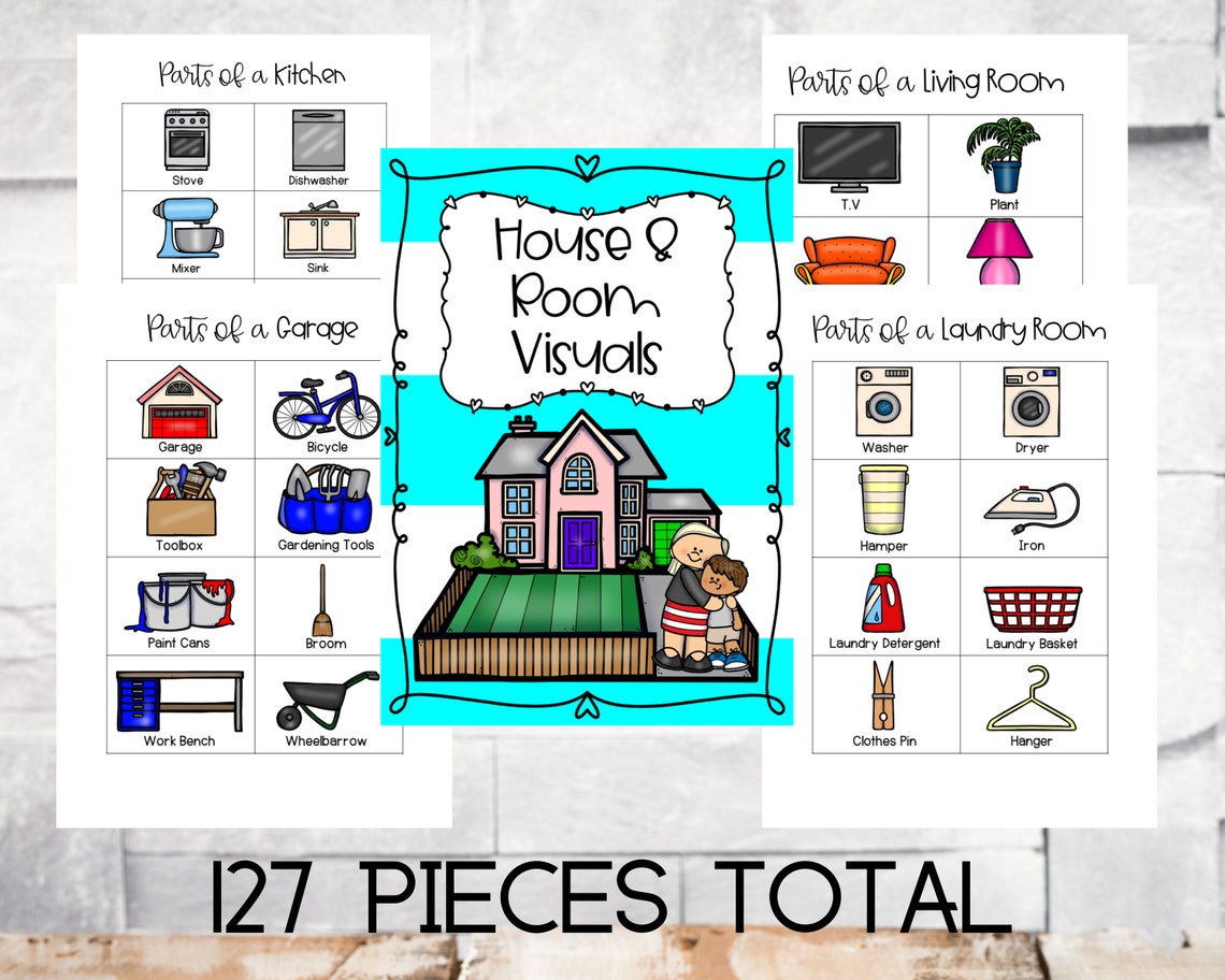 House & Room Visuals Home Visuals PECS Visual (Instant Download) - Etsy