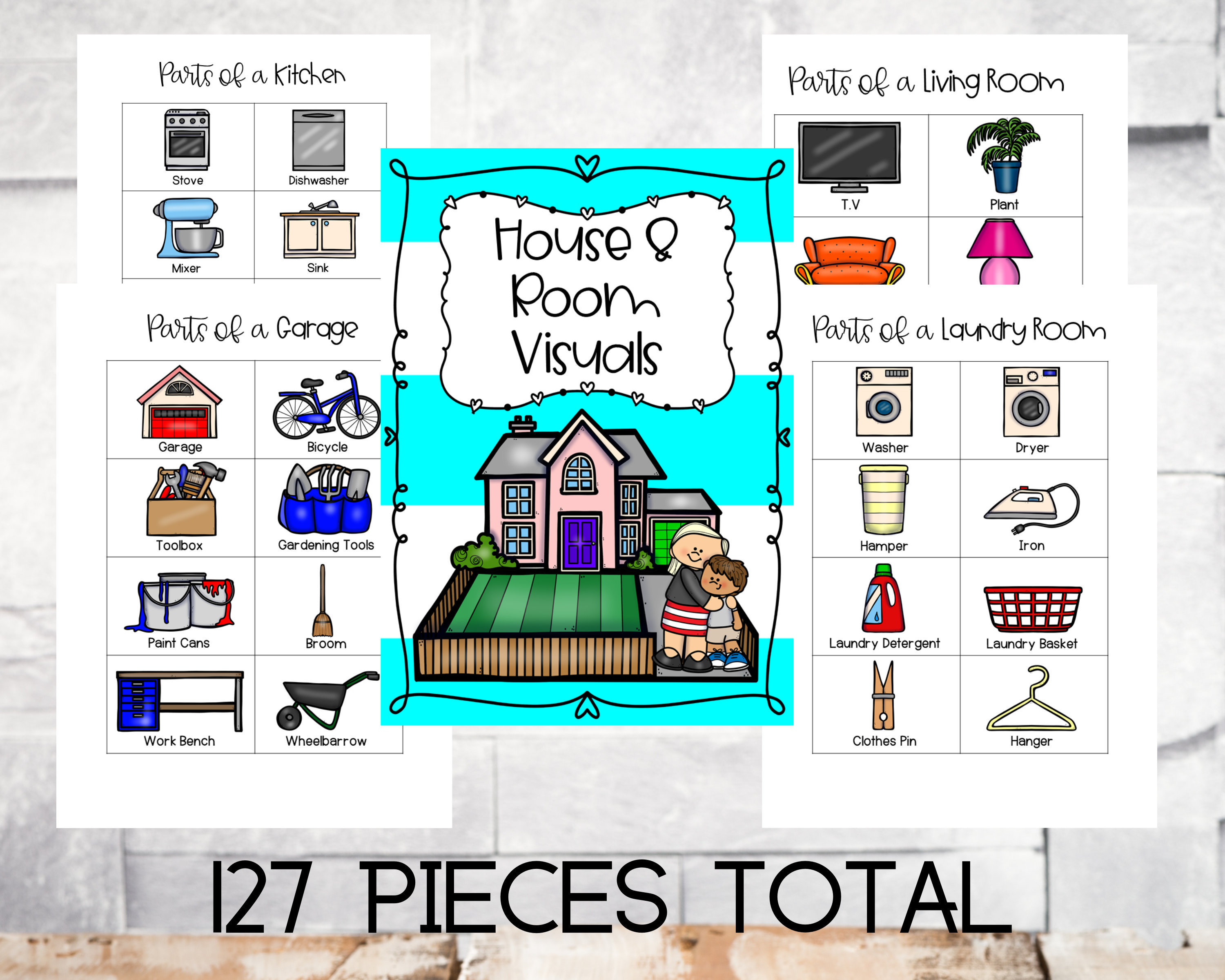 House & Room Visuals Home Visuals PECS Visual (Instant Download) - Etsy