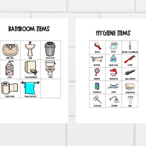 Bathroom Behavior, Visual Routine, Hygiene Visuals, Visual Aid, ABA ...