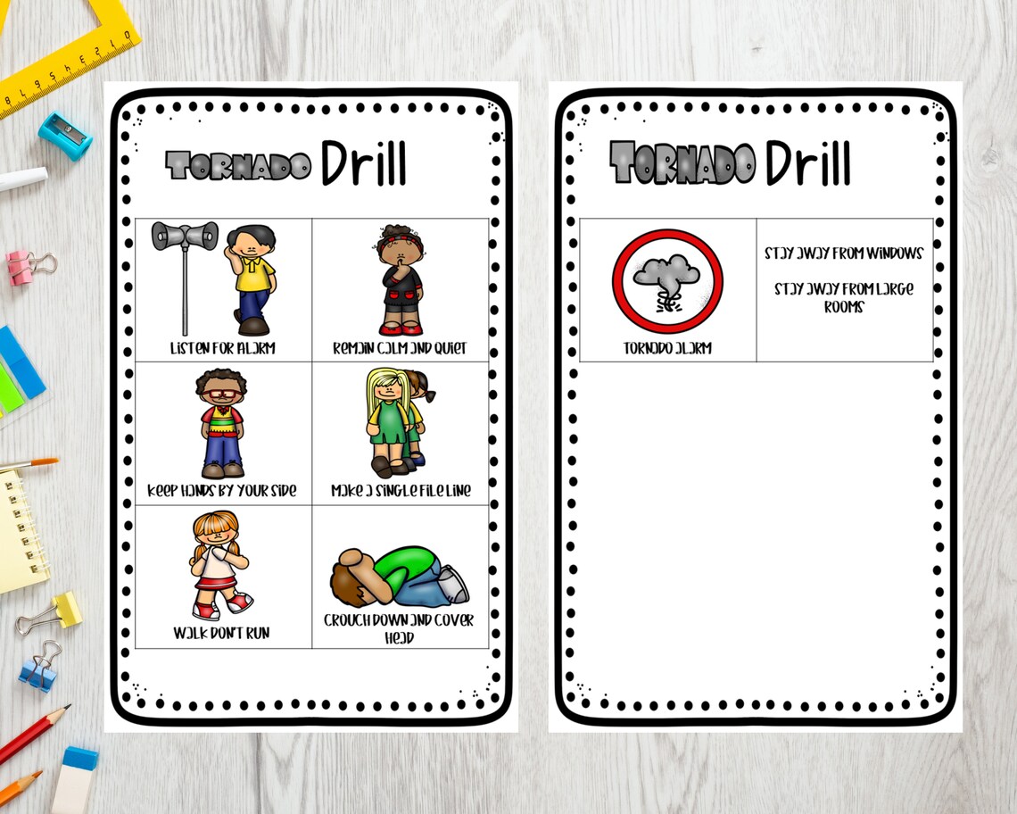 Safety Drills Visuals, Safety, Fire Drill, Earthquake, Visual Aid, ABA ...