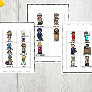 Community Helpers, Occupation Visuals, Visual Aid, ABA Therapy, Autism ...