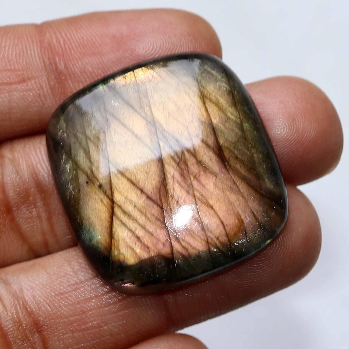 Rare Labradorite Cabochon Yellow Labradorite Gemstone AAA | Etsy