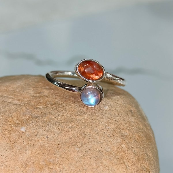 Sunstone Ring - Etsy