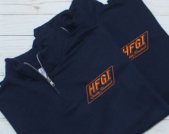 Quarter Zip Custom Logo - Etsy