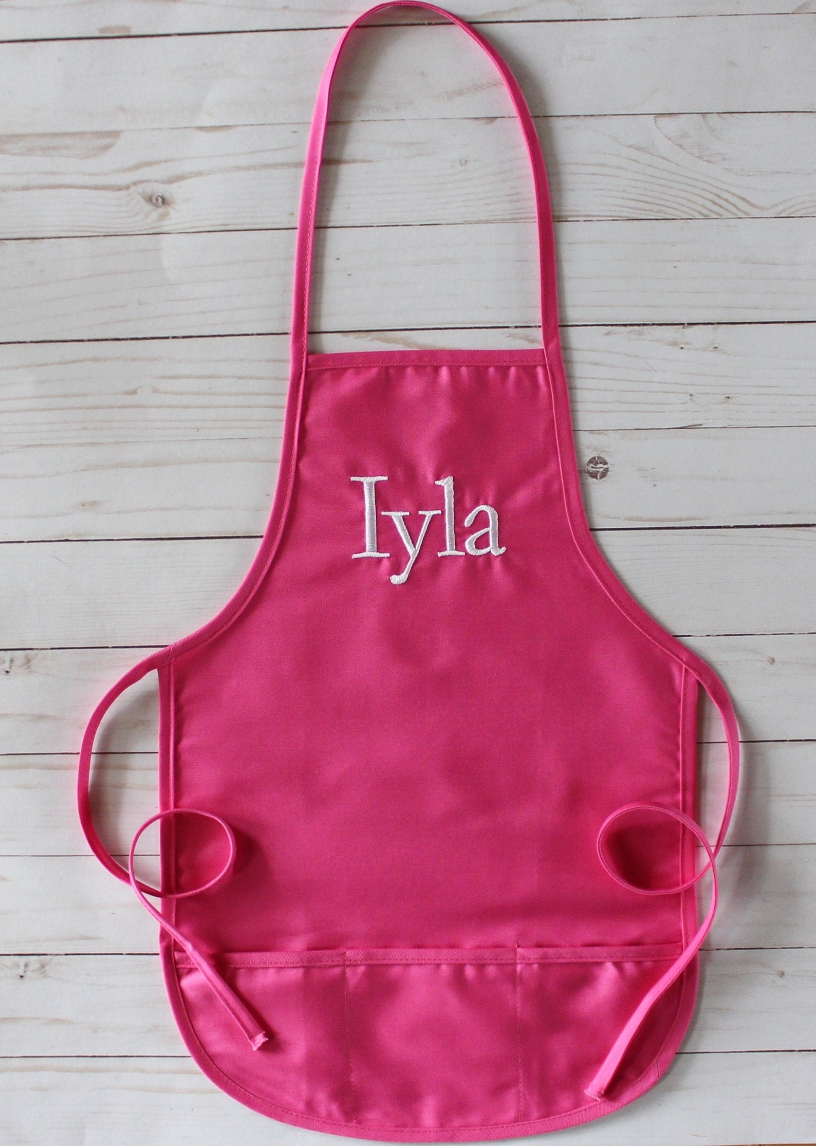 Kids Embroidered Personalized Apron | Apron for Kids Ages 3-6 Years Old ...