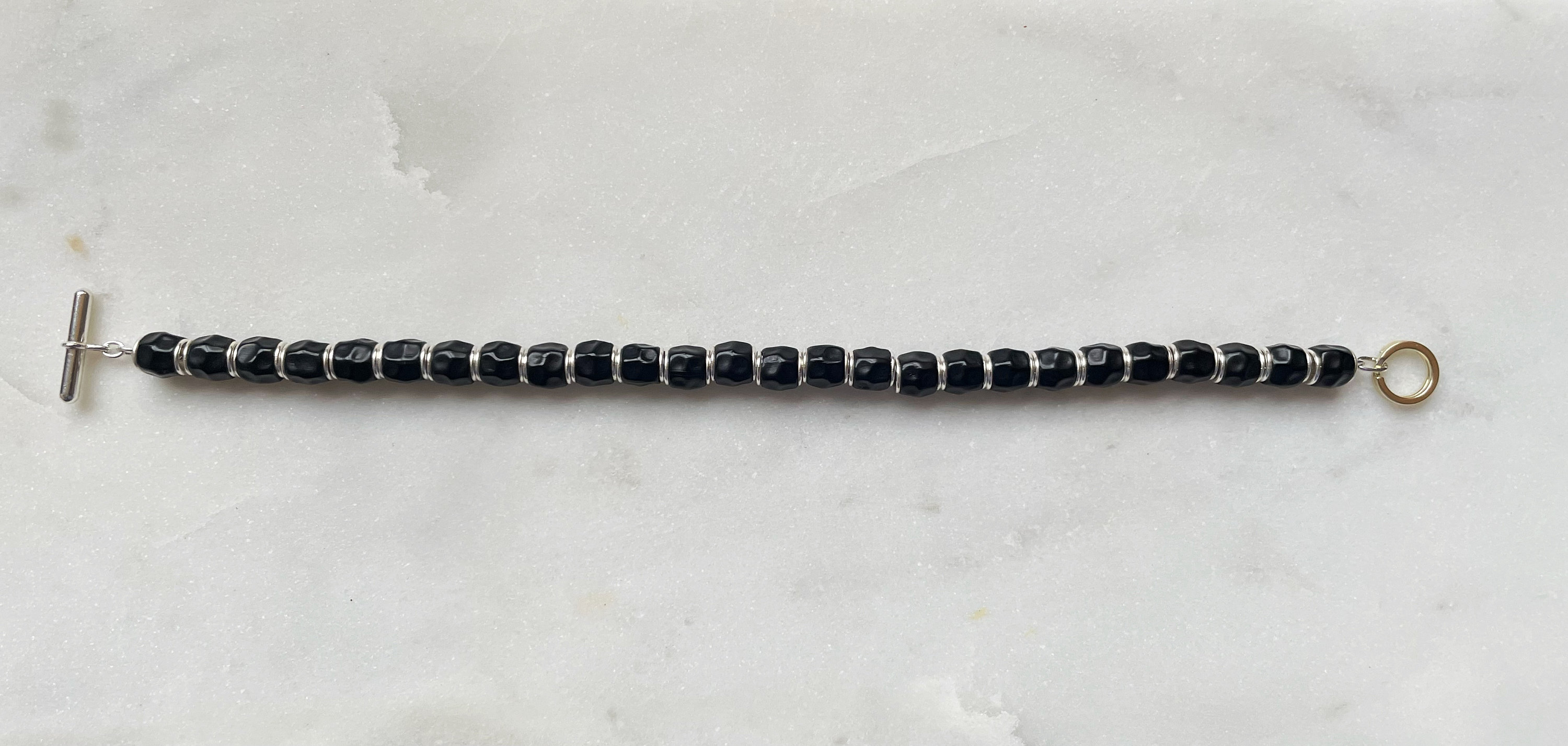 Dodo Pomellato Original Bracelet With Granelli in Silver and Black ...