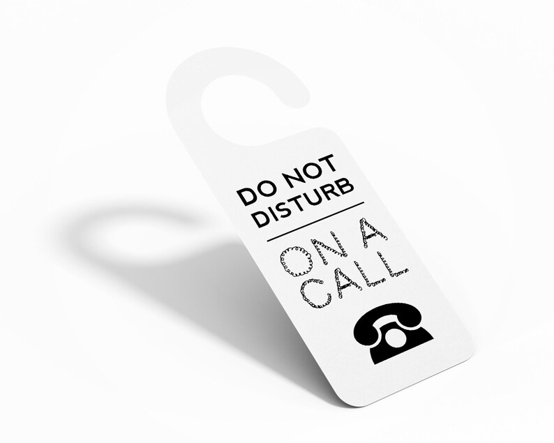 On a Call Door Hanger Do Not Disturb Door Sign Home - Etsy UK