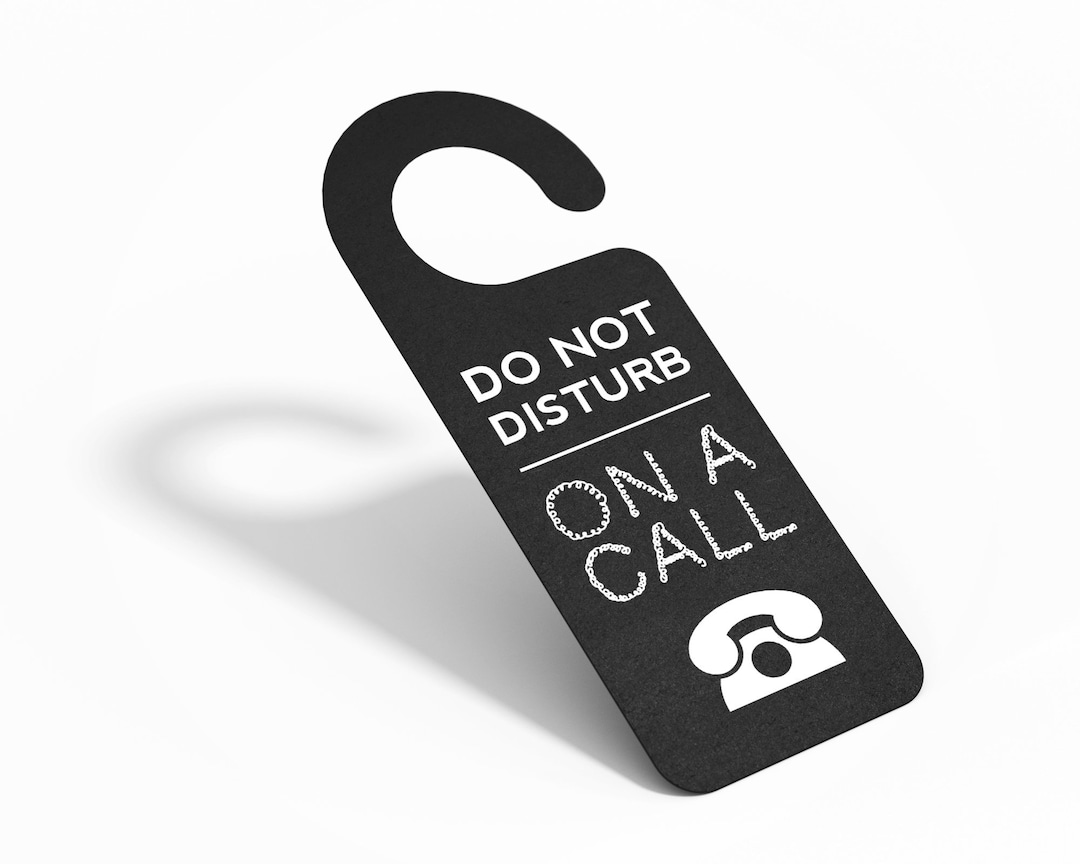 On a Call Door Hanger - Do Not Disturb - Door Sign - Home Office - Etsy UK