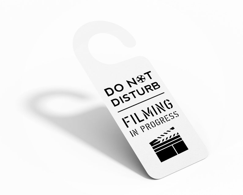 Filming in Progress Do Not Disturb Door Sign Home Office - Etsy UK