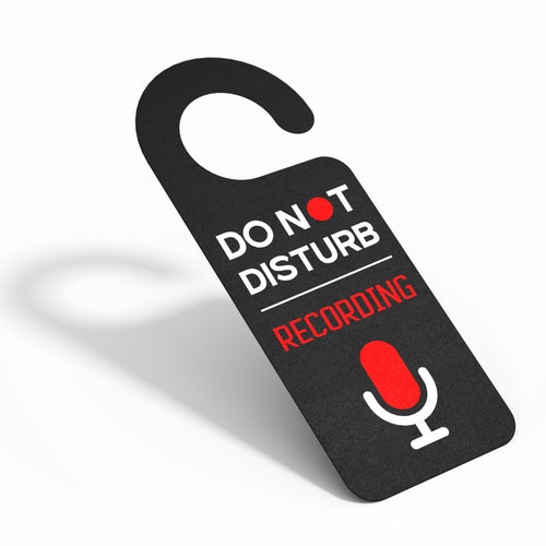 Do Not Disturb Streaming in Progress Engraved Door Hanger Sign - Etsy