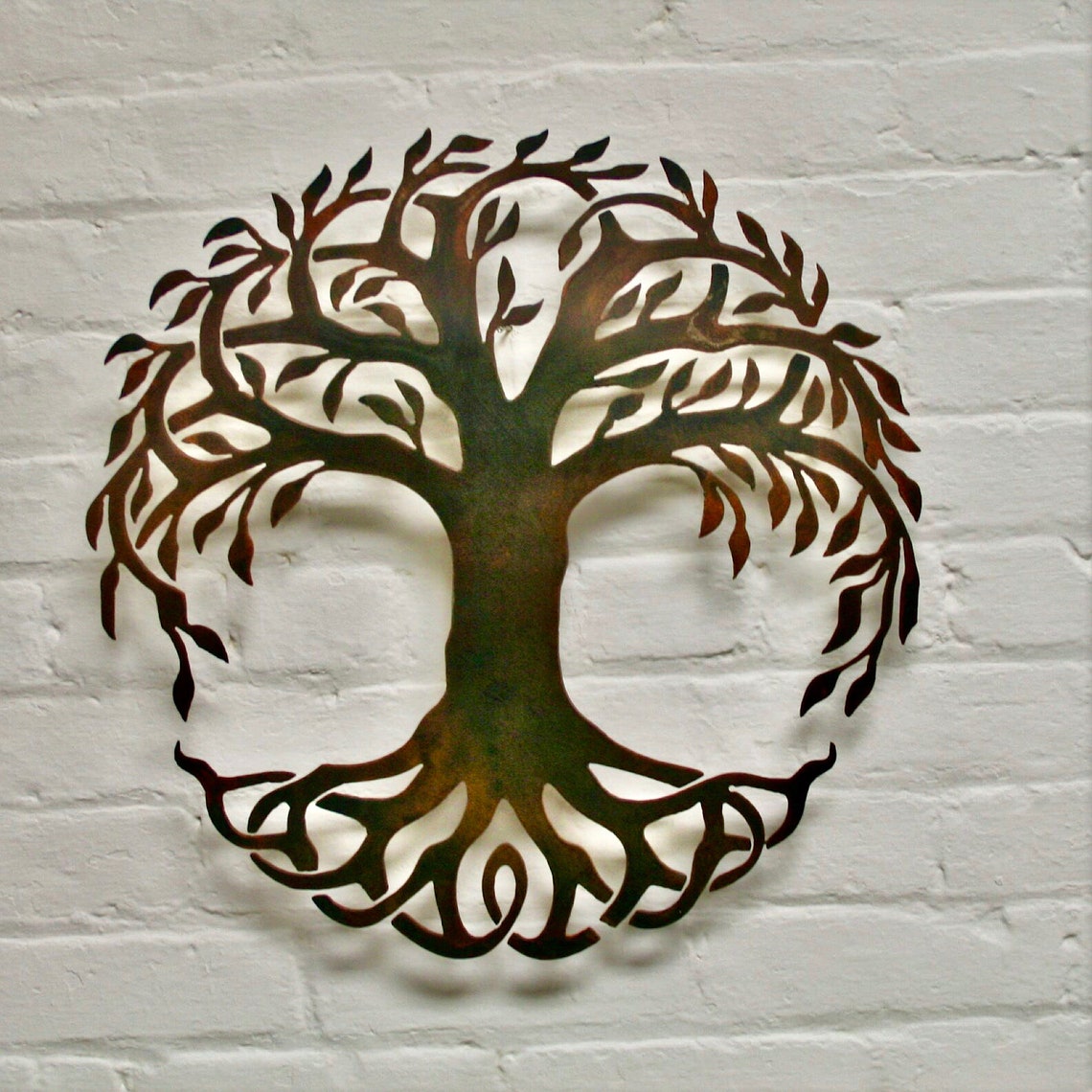 Tree of Life Celtic Metal Sign 18 Diameter Acid Patina - Etsy