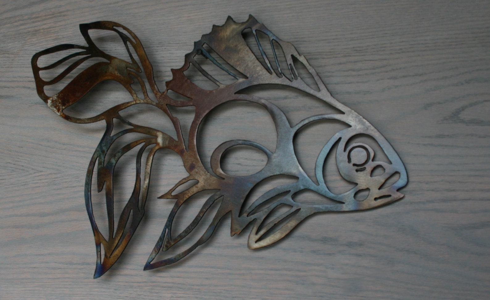 Gold Fish Metal Wall Art Fish Metal Wall Decor Fish Wall Art - Etsy