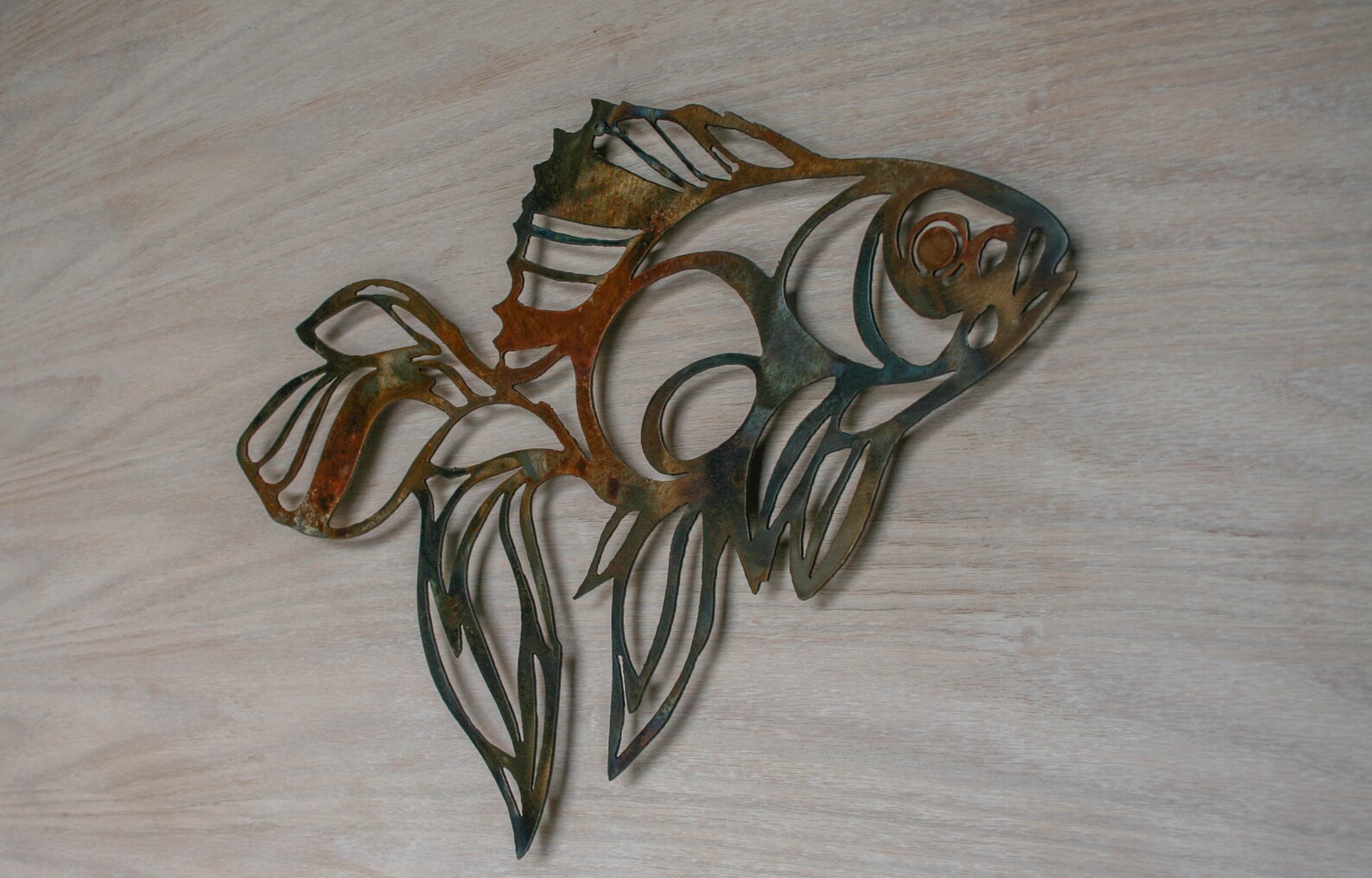 Gold Fish Metal Wall Art Fish Metal Wall Decor Fish Wall Art - Etsy
