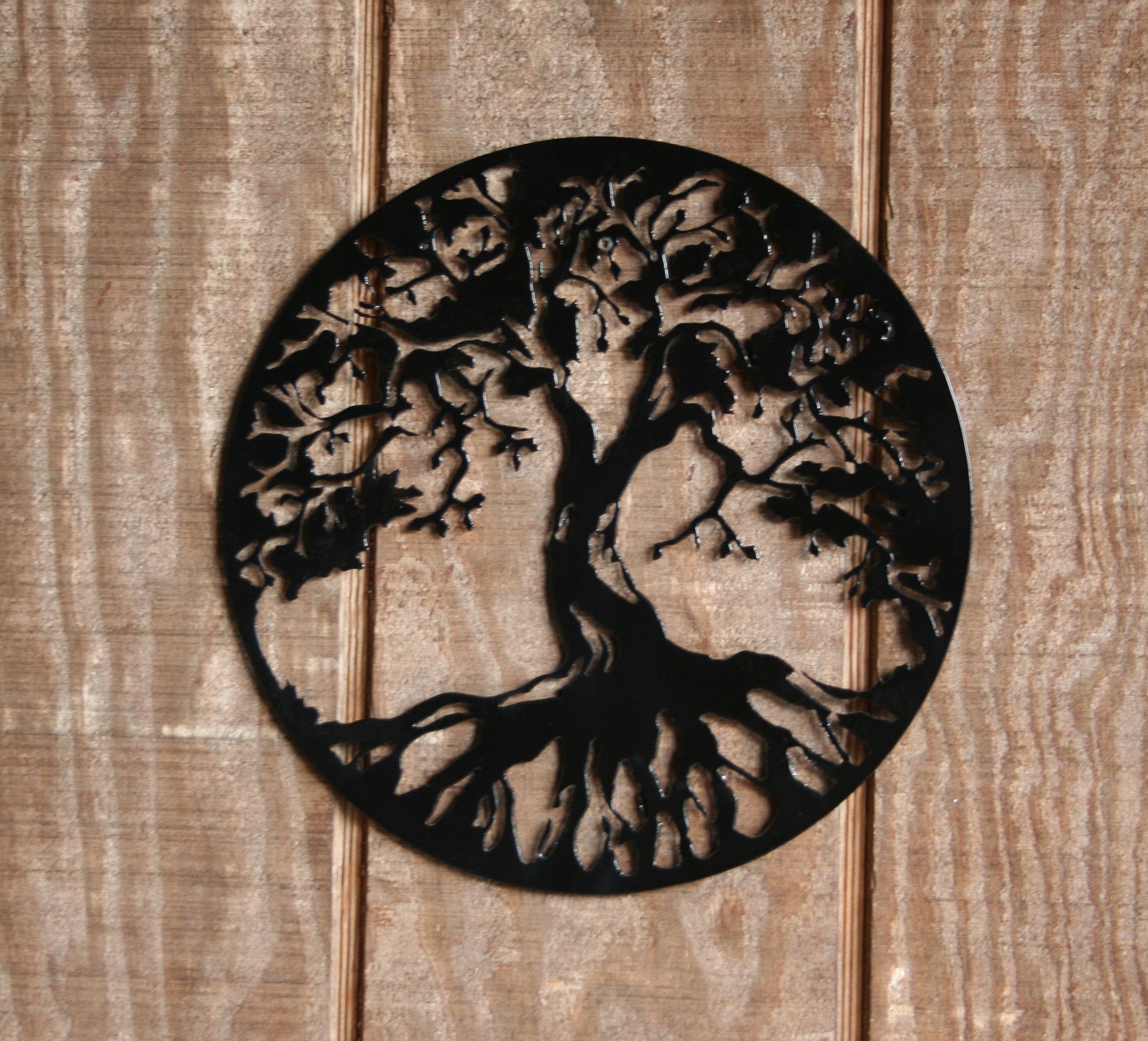 Tree of Life Metal Wall Art Wall Decor Metal Tree Round Tree Sign Cut ...