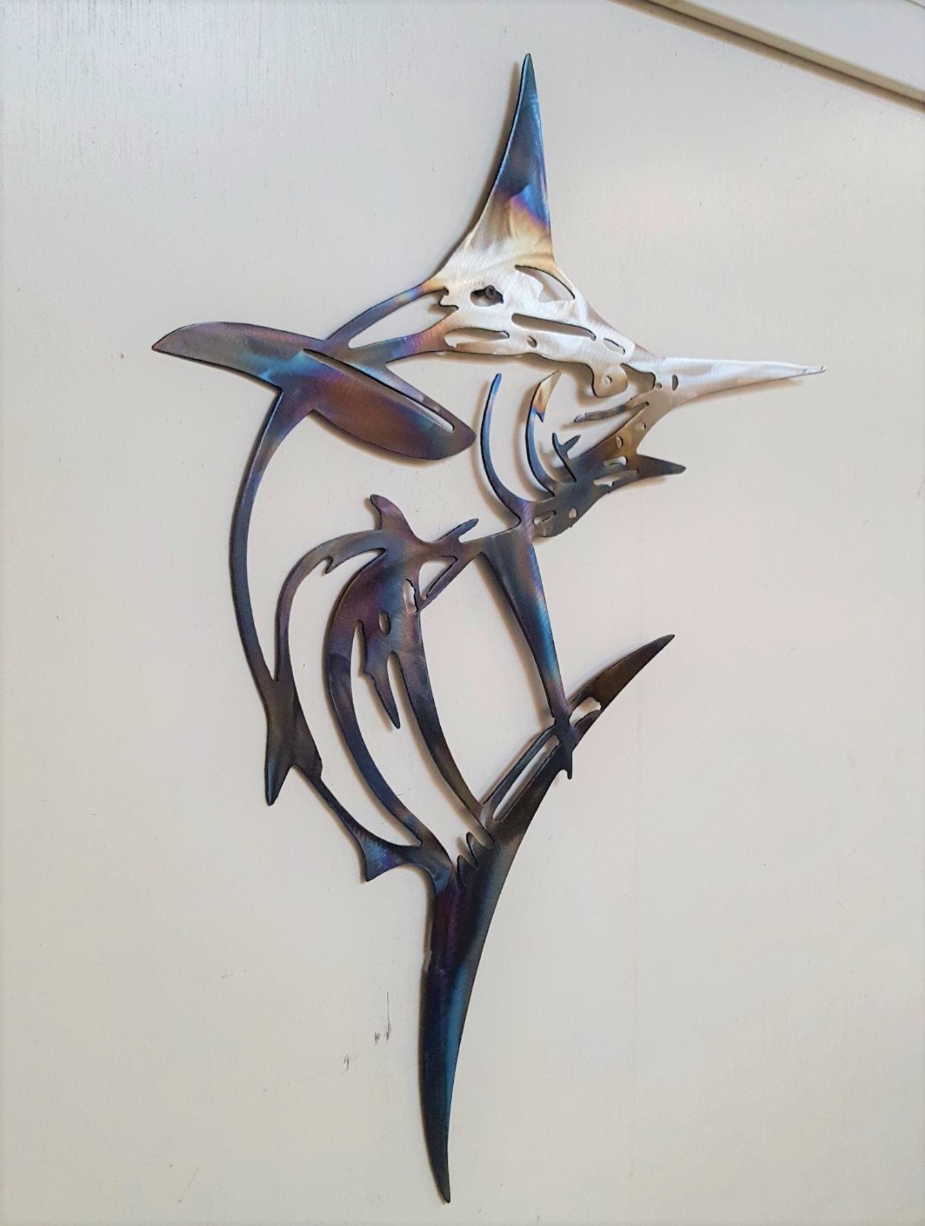 Marlin Fish Sign Wall Decor Interior Design Wall Art Hanging - Etsy