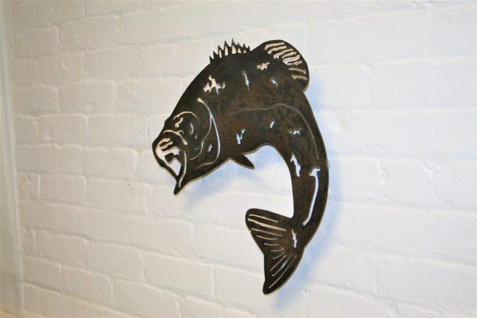 Bass Fish Sign Bass Fishing Metal Wall Decor Wall Art Fish - Etsy