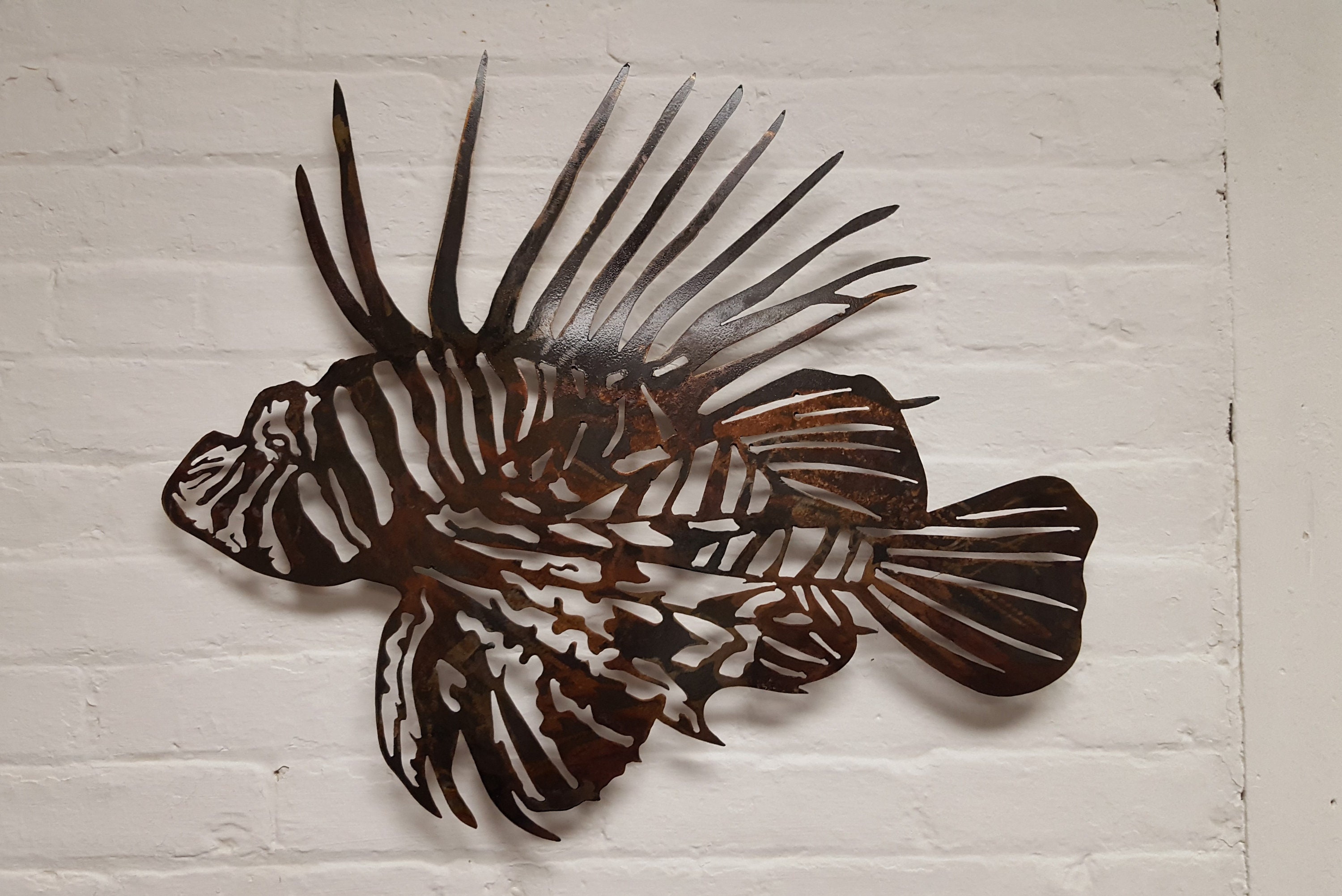 Lion Fish Sign Wall Decor Wall Art Interior Design Wall | Etsy