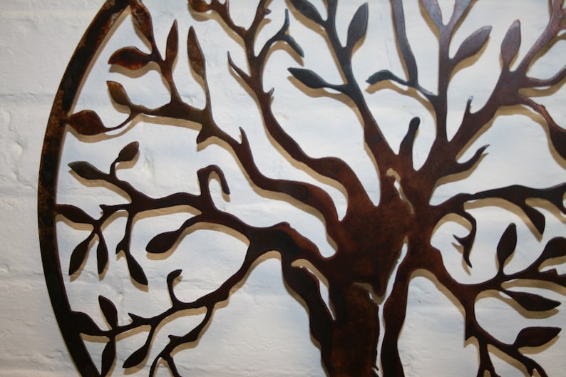 Olive Tree of Life Wall Decor Metal Tree Metal Sign Patina Finish, Tree ...