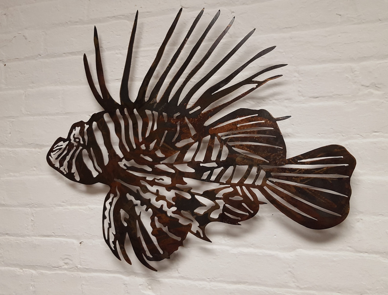 Lion Fish Sign Wall Decor Wall Art Interior Design Wall | Etsy