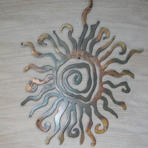 Wacky Sun Wall Art Bohemian Rustic Home Wall Decor Boho Farmhouse Yard ...