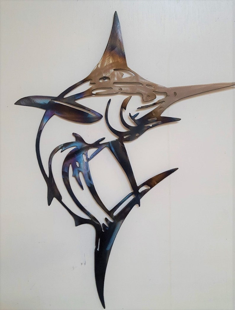 Marlin Fish Sign Wall Decor Interior Design Wall Art Hanging - Etsy