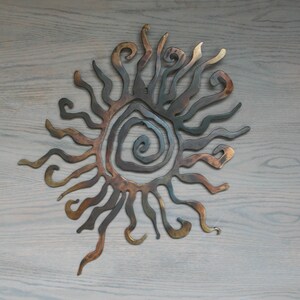 Wacky Sun Wall Art Bohemian Rustic Home Wall Decor Boho Farmhouse Yard ...