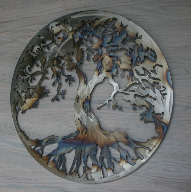 Metal Wall Art Tree of Life 24 Wall Decor Metal Sign - Etsy