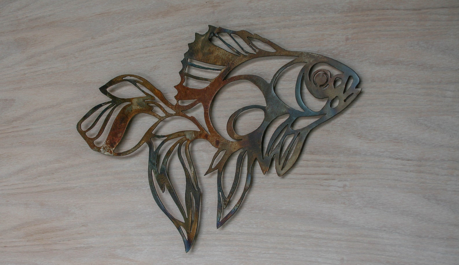 Gold Fish Metal Wall Art Fish Metal Wall Decor Fish Wall Art - Etsy
