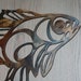 Gold Fish Metal Wall Art Fish Metal Wall Decor Fish Wall Art Metal Fish ...