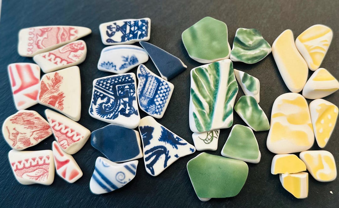 Dinnerware/china Tumbled Shards, 50 Pc. per Color - Etsy