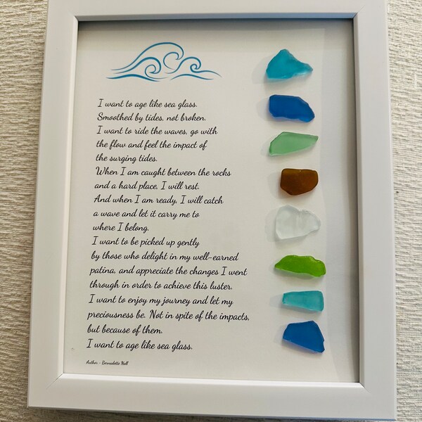 Framed Sea Glass - Etsy