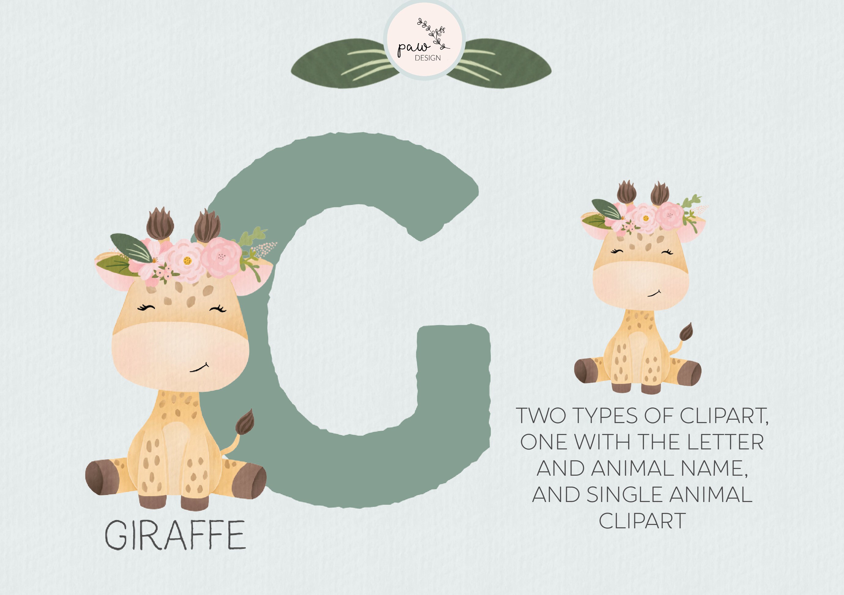 Watercolor Animal Alphabet Clipart Clip Art Commercial Use - Etsy UK