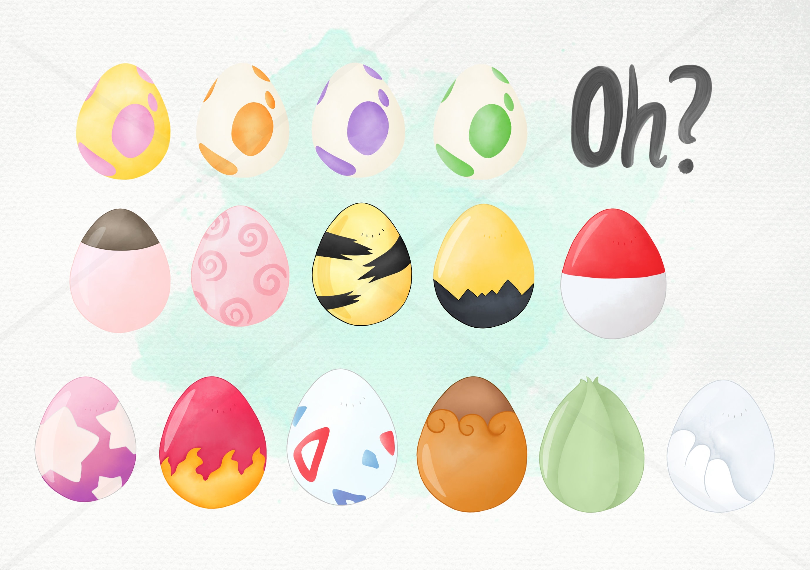 Pokemon Easter Egg Designs