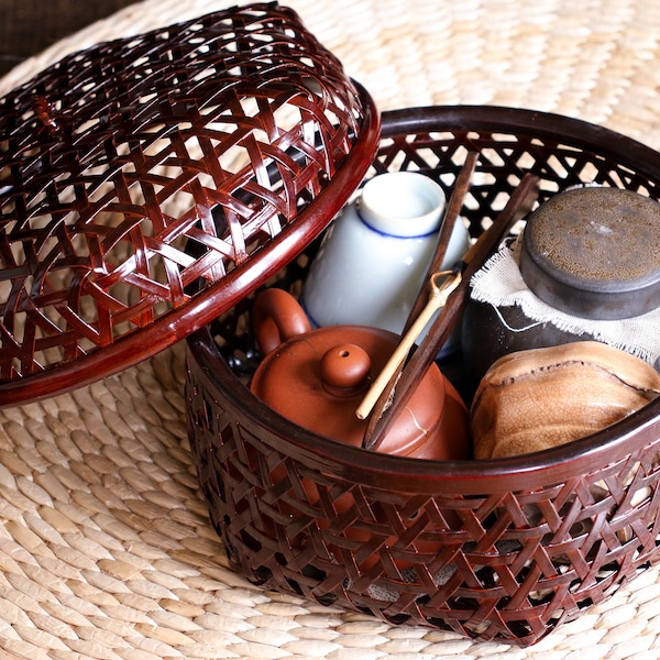Travelling Tea Basket - Etsy