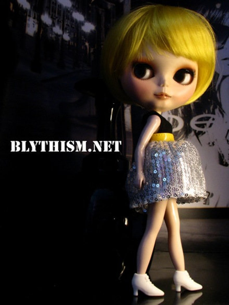 Silver Blink Blink Dress, Blythe Clothes Doll Clothes for Blythe 1/6 ...