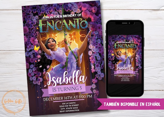 Encanto Isabela Birthday Party Invitation - Etsy