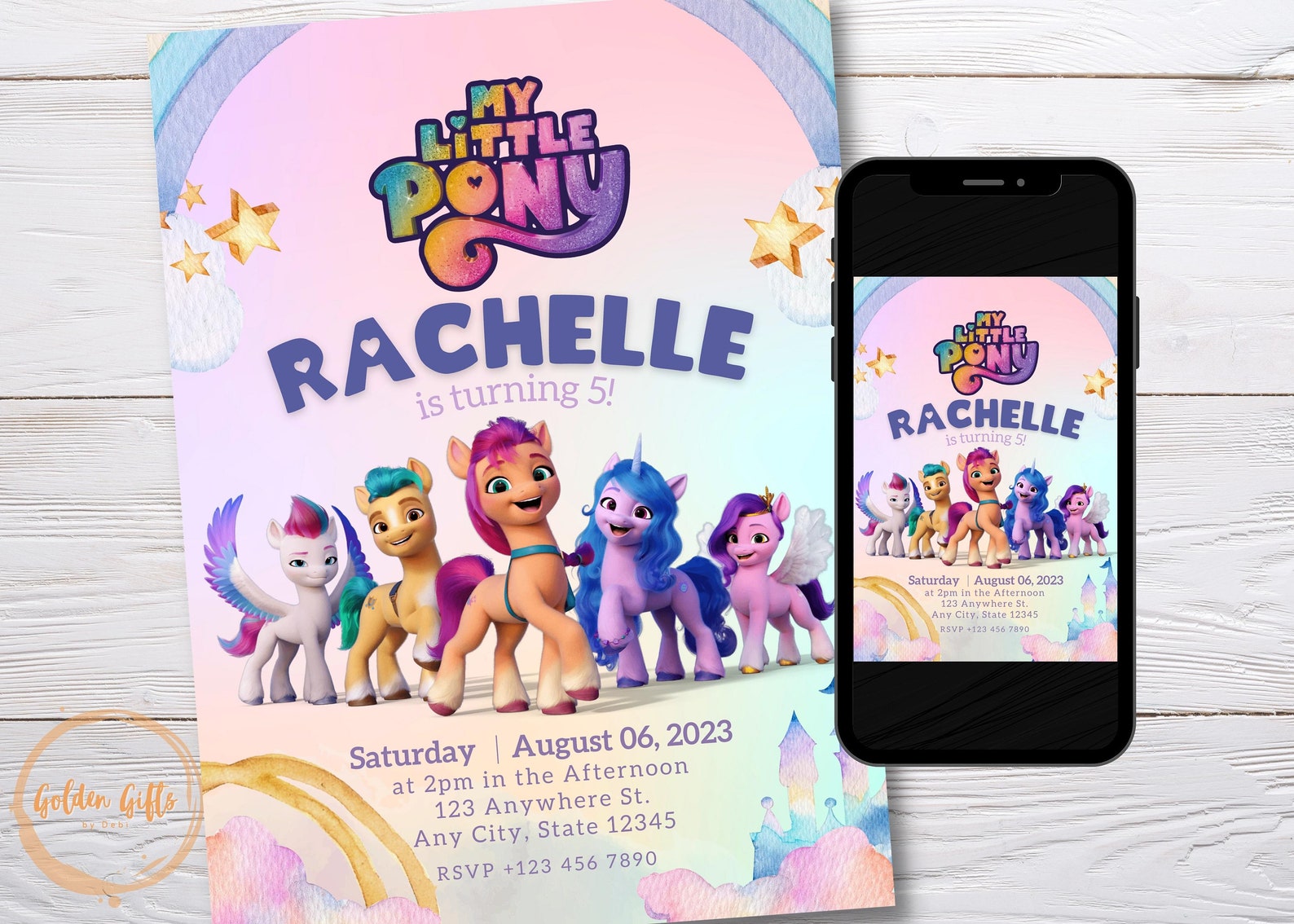 My Little Pony Birthday Invitation - Etsy