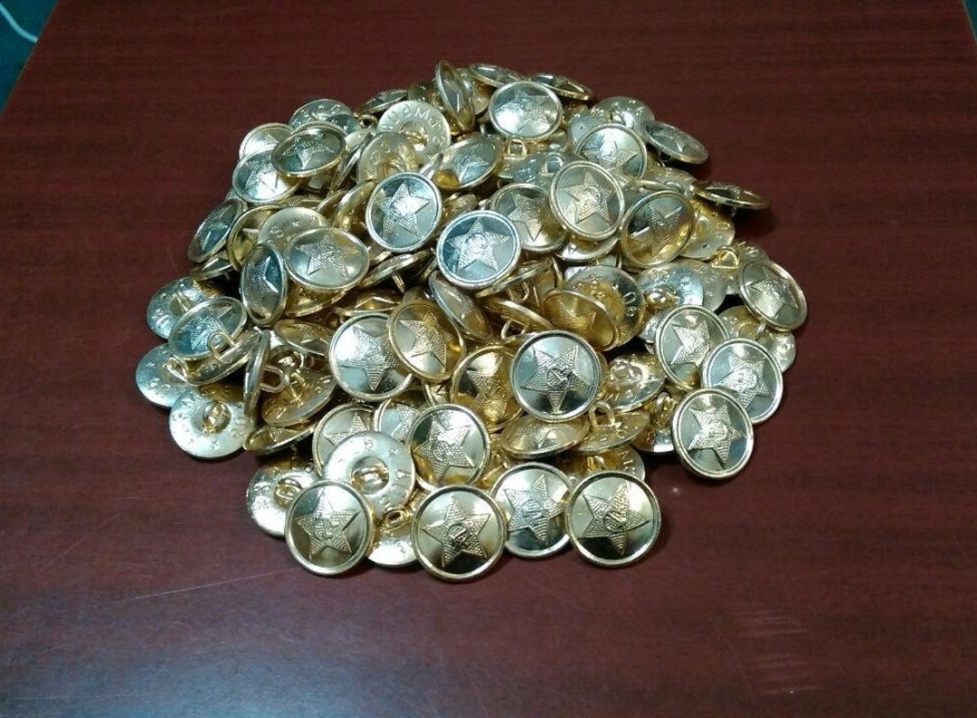 Set of 10 Soviet Army Buttons Vintage Military Buttons USSR - Etsy