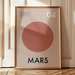 Mars Print | Planets - Unique Minimalist Wall Art | High-quality ...