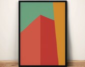 Abstract Structure Wall Art Minimalist Illustration Poster - Etsy