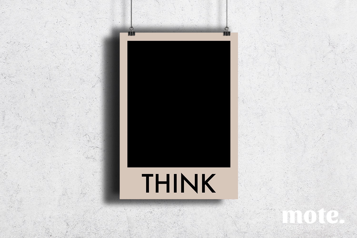 Limited Edition THINK Typography Poster Inspirational - Etsy