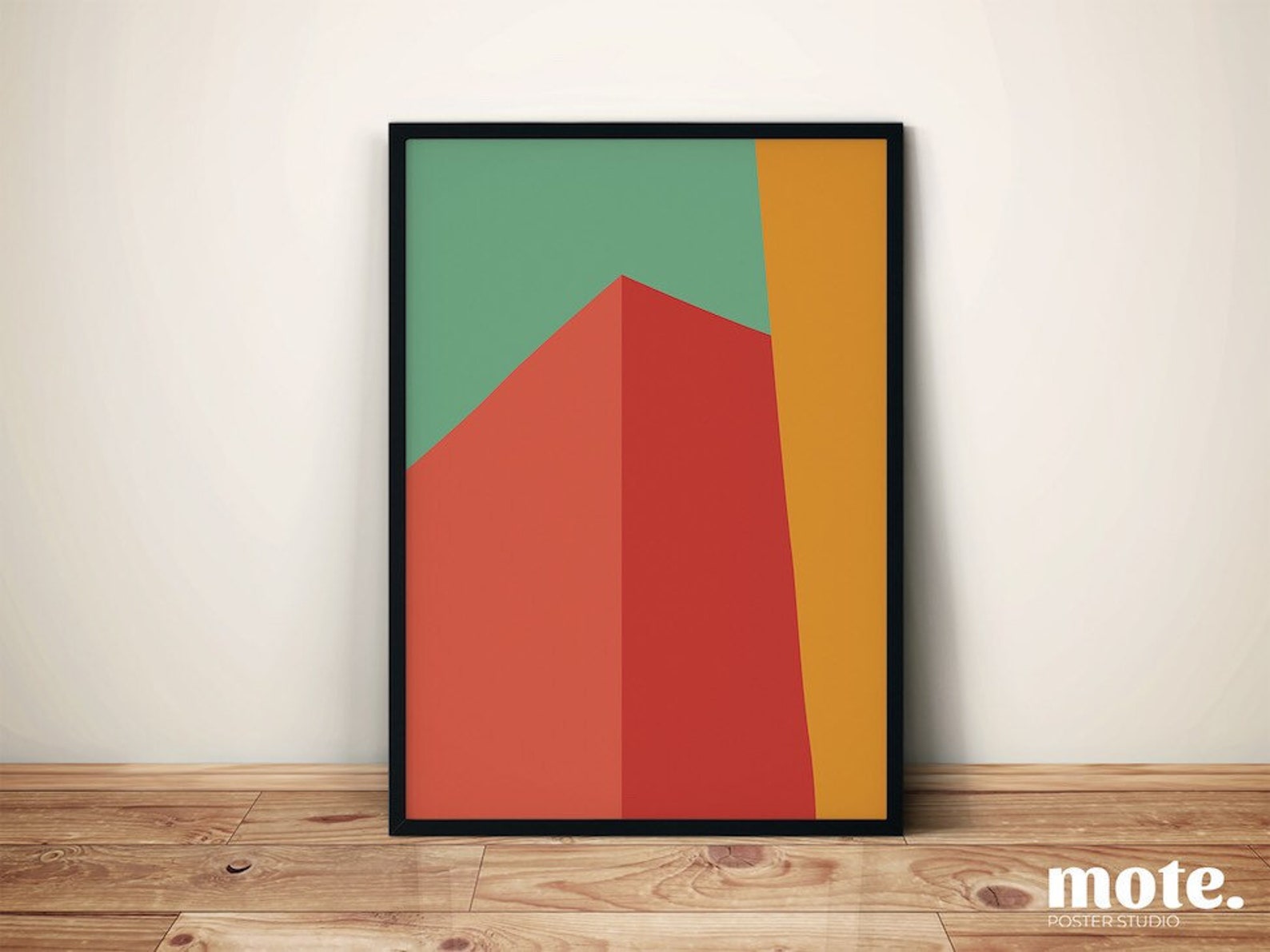 Abstract Structure Wall Art Minimalist Illustration Poster Abstract ...