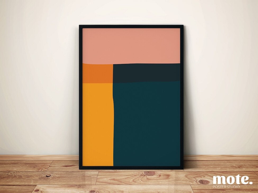 Abstract Wall Art Minimalist Poster Abstract Shapes - Etsy